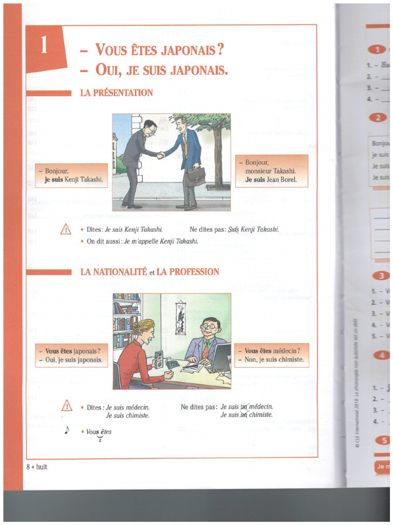 French Level 1 Material | PDF