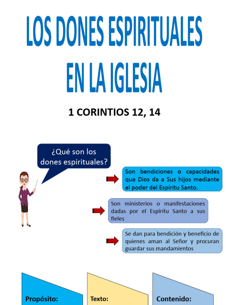 Dones Espirituales en 1 Corintios 12-14 | PDF | Primera epístola a los corintios | Iglesia cristiana