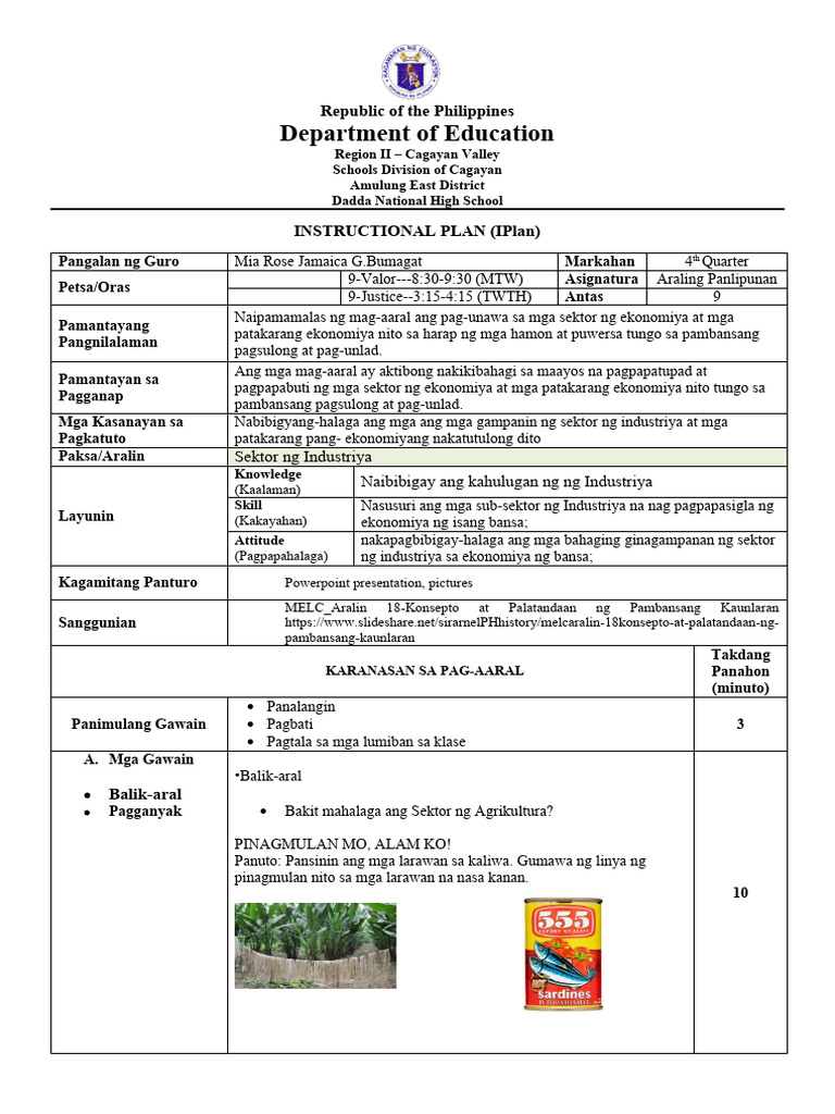 DLP Sektor NG Industriya | PDF