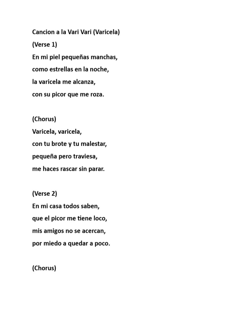 Cancion A La Vari Vari | PDF | Poesía
