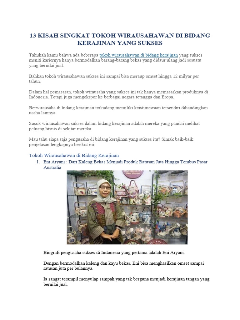 10 Wirausahawan Sukses | PDF