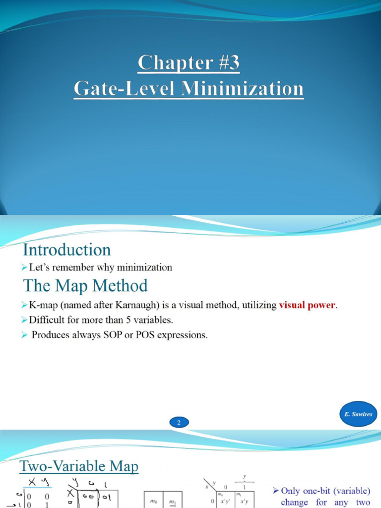 Lec 3 Gate-Level Minimization | PDF