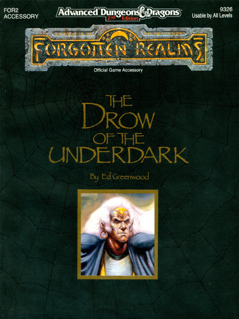 FOR2 - The Drow of the Underdark | PDF | Tsr, Inc. | Elf (Dungeons & Dragons)