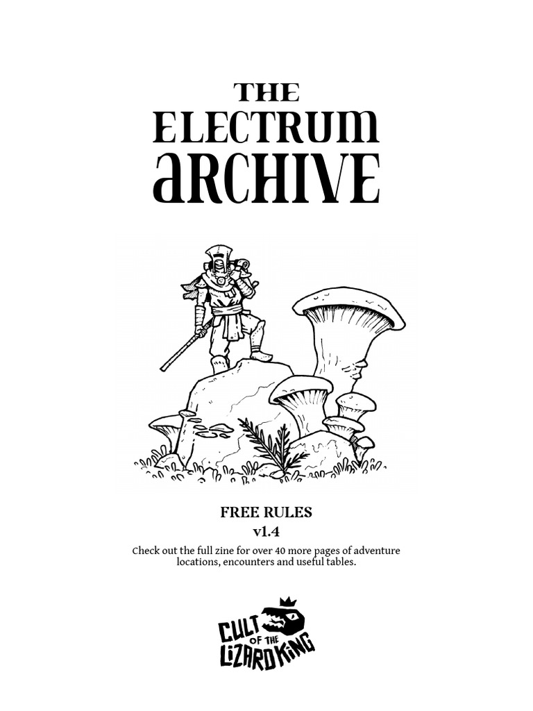 The Electrum Archive - Free Rules (1.4) | PDF | Shield