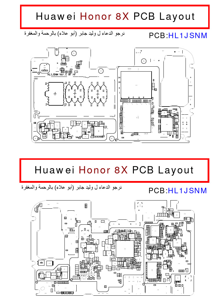 Honor 8x (Hl1jsnm) Pcb Layout | PDF