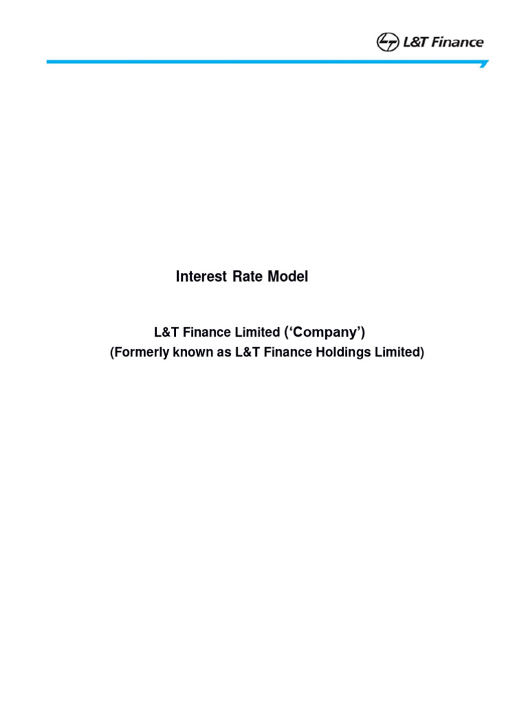Interest Rate Model and Gradation of Risk | PDF | Loans | Interest