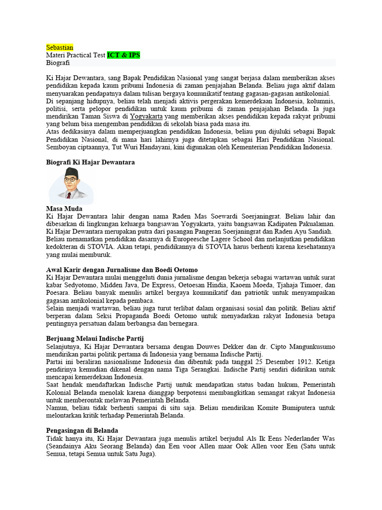 Sebastian - Practical Test - ICT IPS Biografi | PDF Sebastian - Practical Test - ICT IPS Biografi | PDF