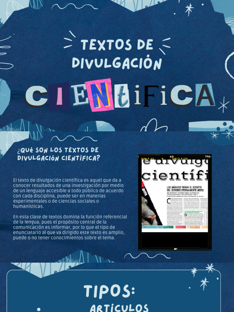 Textos de Divulgación Científica: Tipos y Características | PDF ...