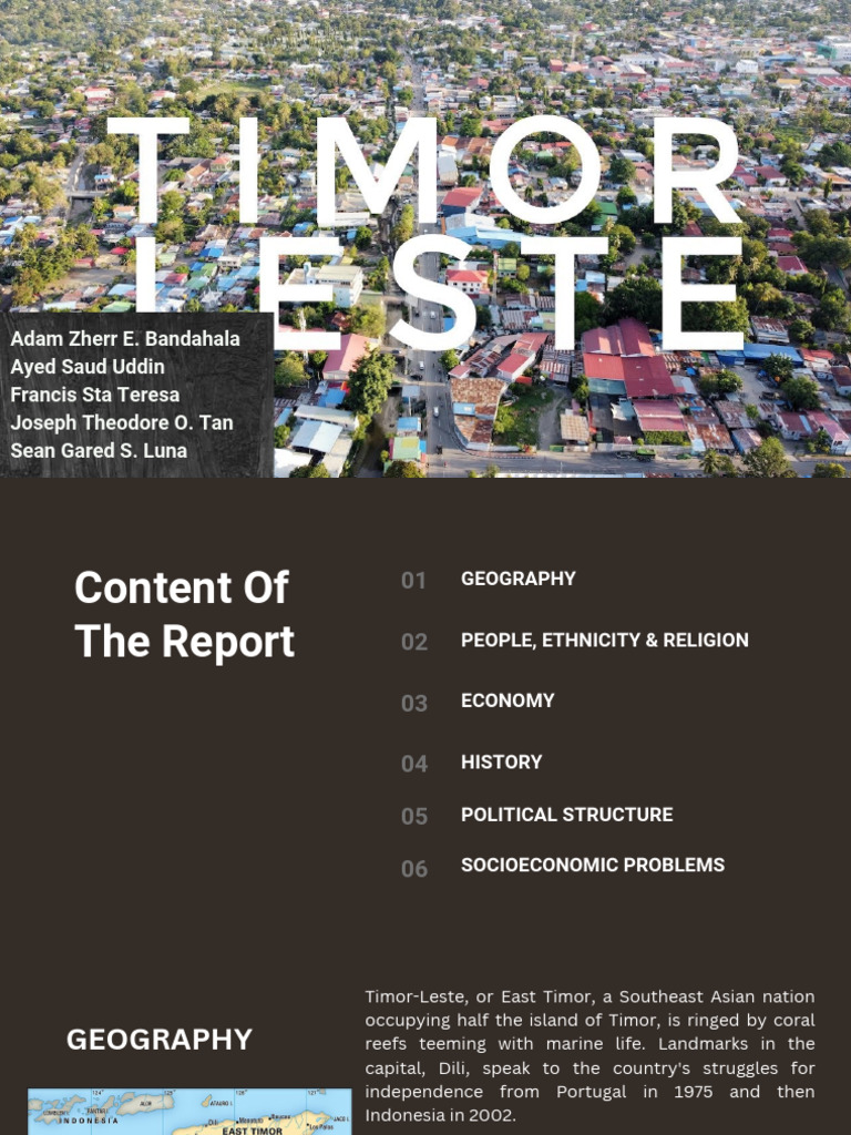 Timor Leste Report | PDF | East Timor