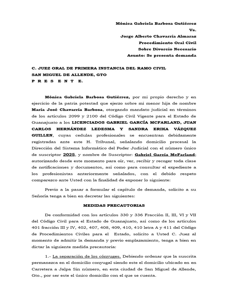 Demanda Inicial Barbosa Pdf Demanda Judicial Divorcio