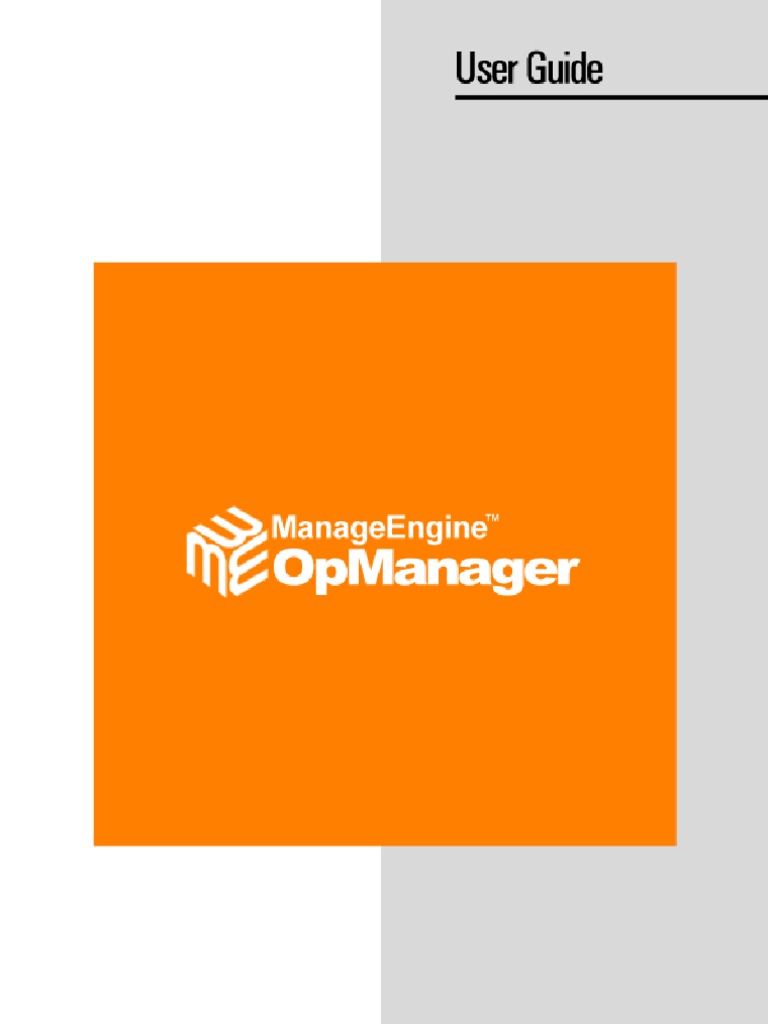 Opmanager User Guide | PDF | Microsoft Sql Server | Web Server