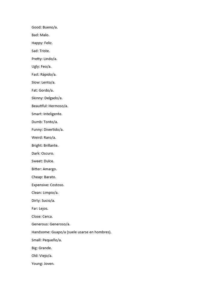 Vocabulary Ingles | PDF | ensalada