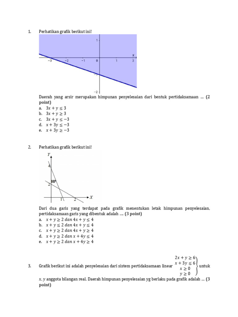 2023-2024 Pts Genap MTK (X) | PDF