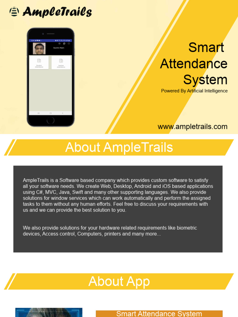 AmpleTrails-Student-Attendance-System | PDF | Application Software | Multimedia