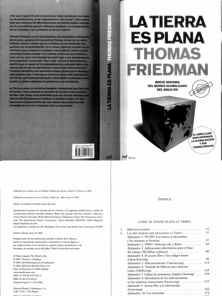 La Tierra Es Plana Thomas Friedman | PDF