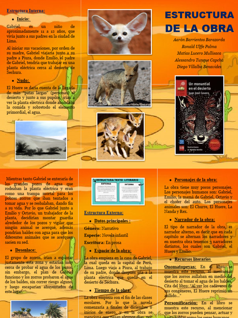 Tripticos Estructura de La Obra | PDF