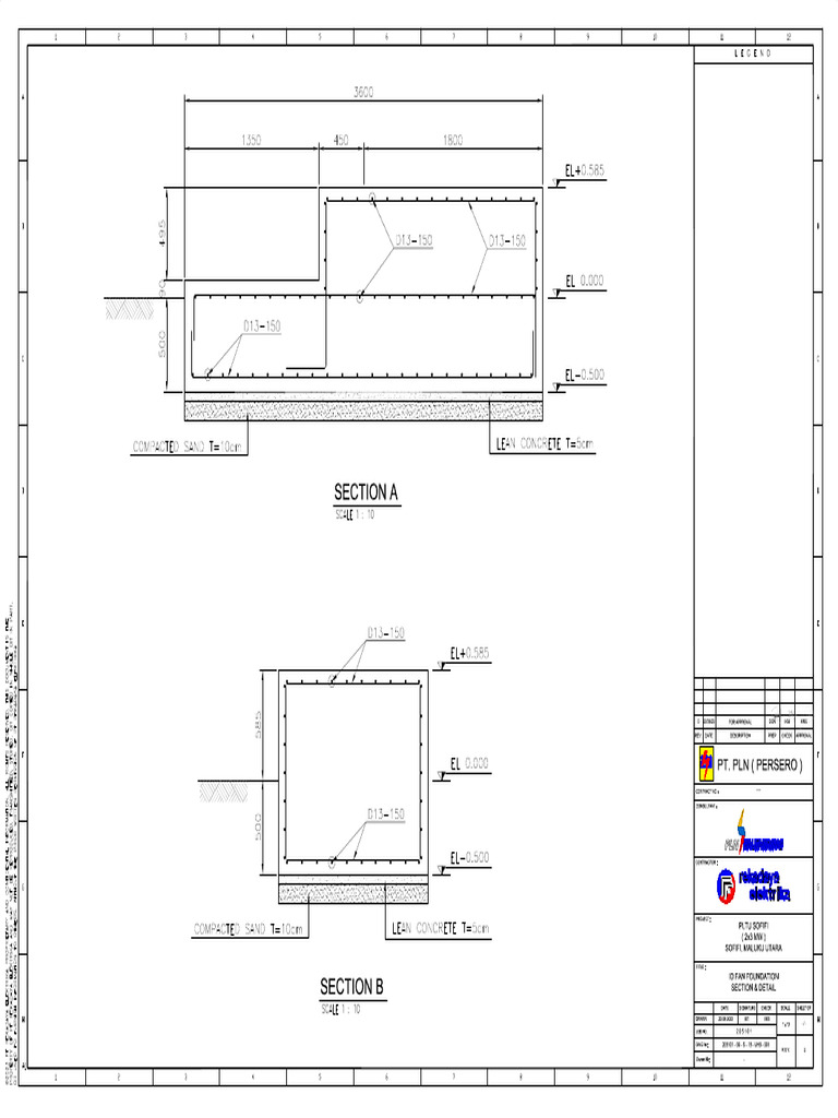 205101-00-S-18-Uhb-001 Id Fan Foundation Section and Detail | PDF