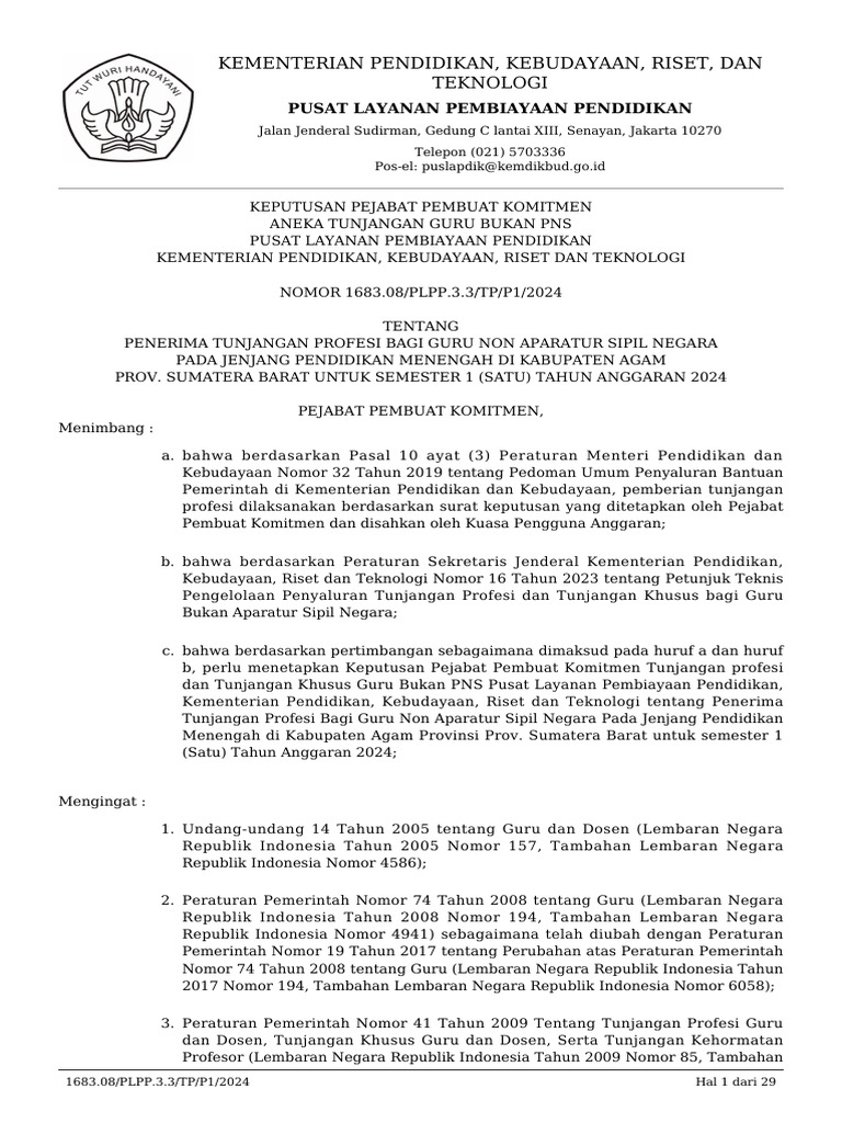 Sk-Tp-Dekon-1683.08 PLPP.3.3 TP P1 2024 | PDF