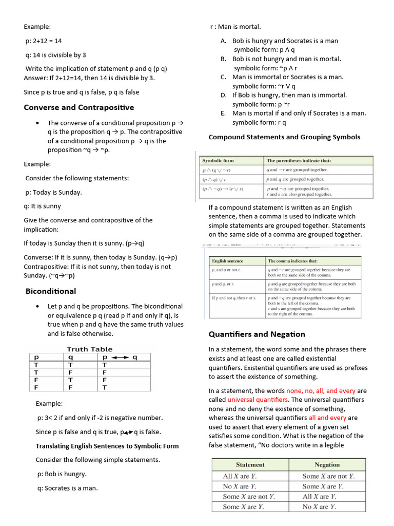 Module 1 Discrete 1 Sumpay Pajud | PDF | If And Only If | Proposition