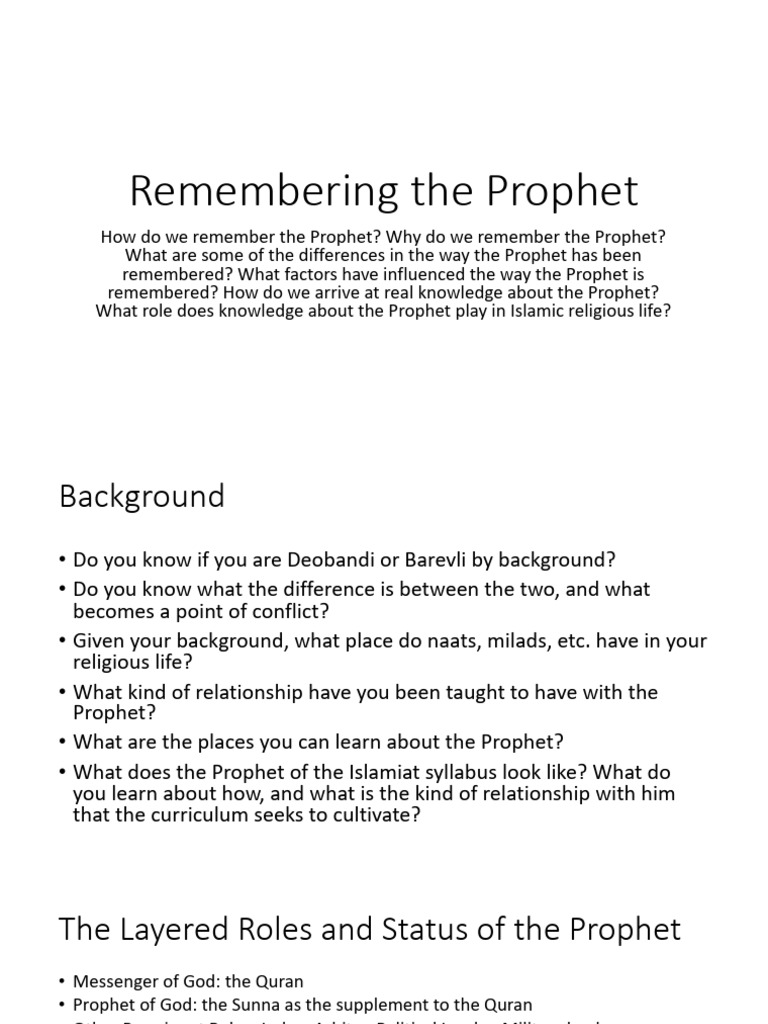Understanding the Prophet's Legacy | PDF | Hadith | Shia Islam