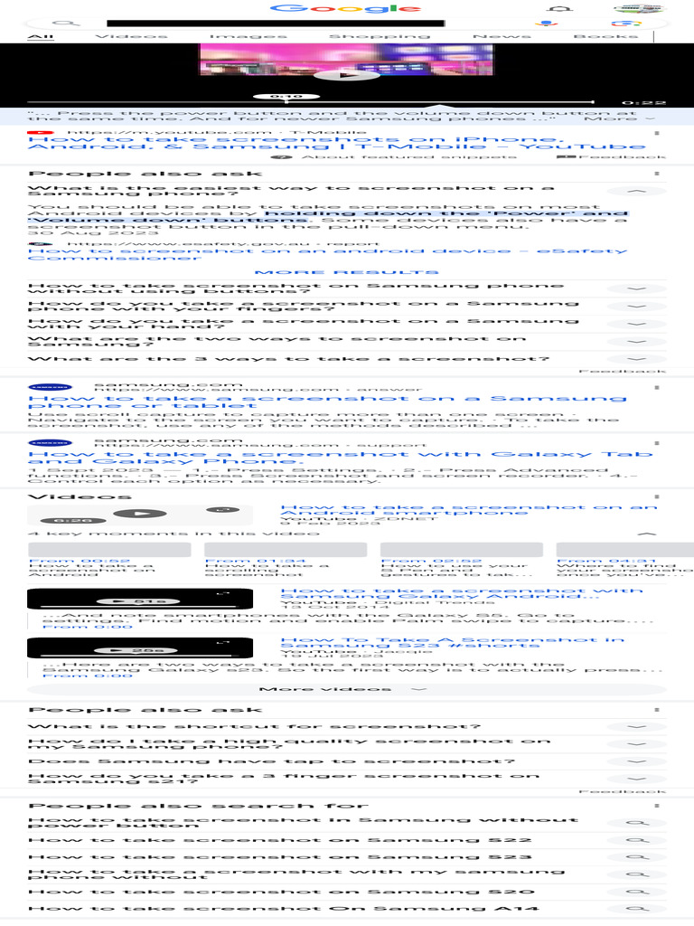 How To Take A Screenshot With My Samsung Phone - Google Search | PDF ...