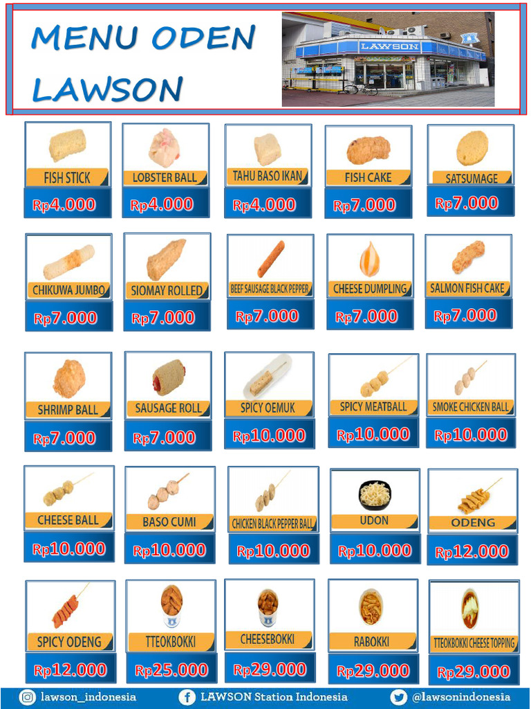 Menu Oden Lawson | PDF