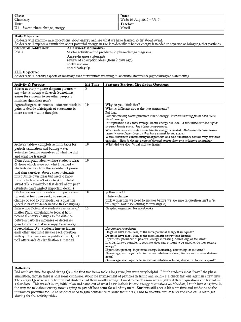 Understanding Energy and Phase Change | PDF | Heat | Gases