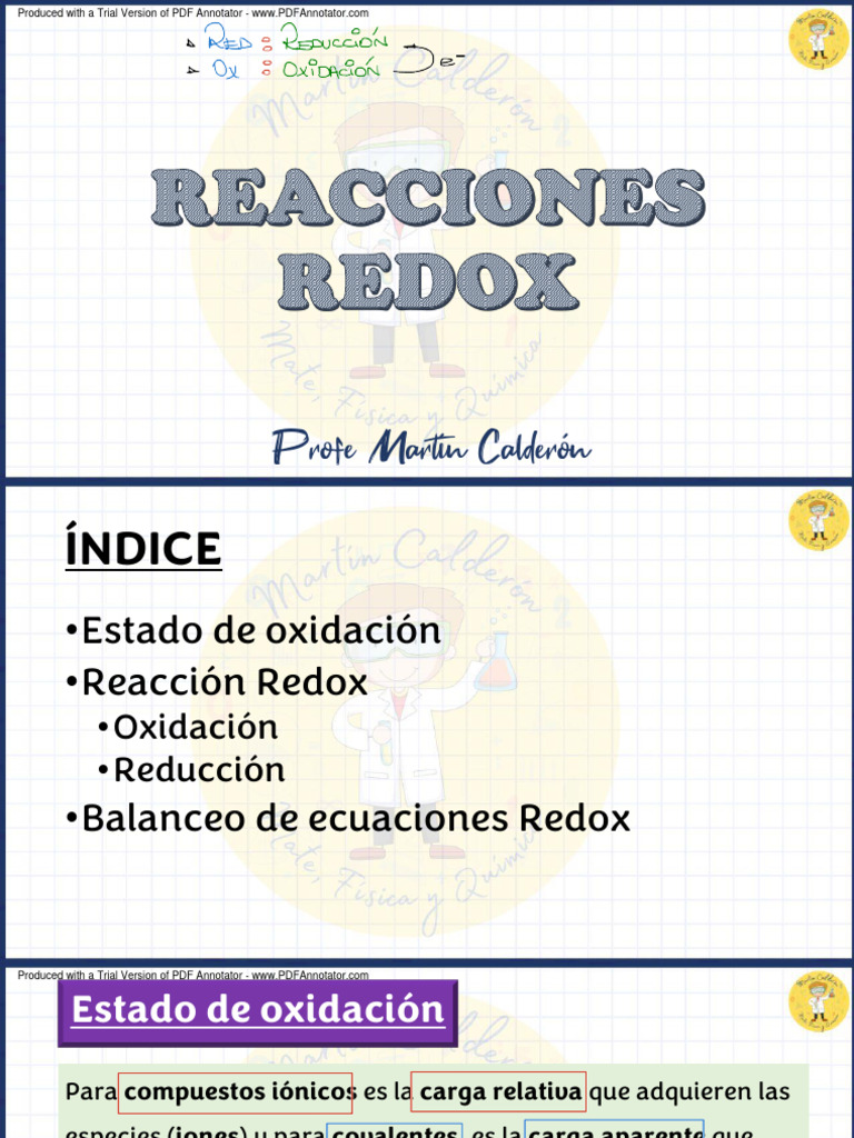 REACCIONES REDOX - SECUNDARIA-solucion 1 | PDF | Redox | Química