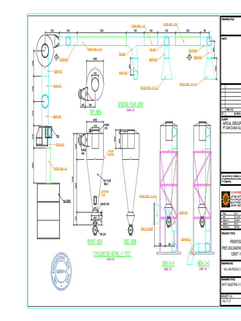 YKL-SDO-PKE-D.C.S-001 - Dust Collecting System R.0 | PDF