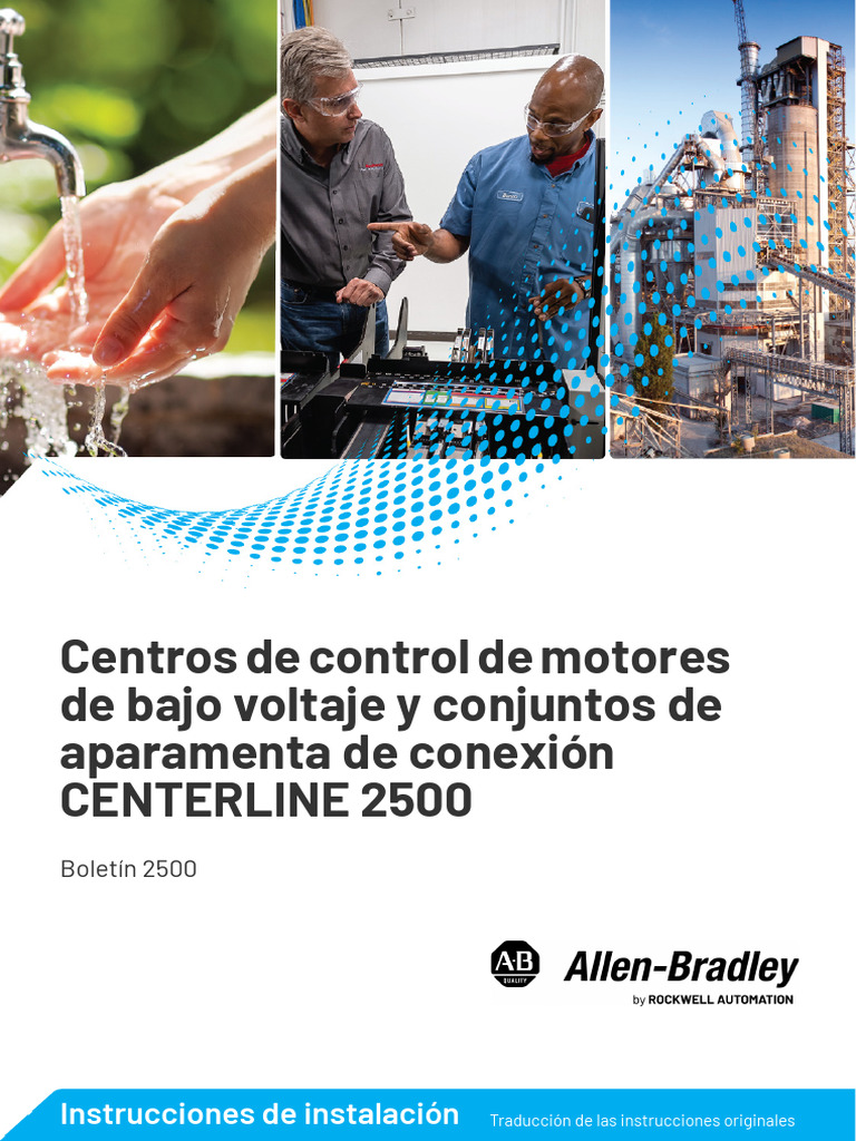Centros de Control de Motores de Bajo Voltaje y Conjuntos de Aparamenta de Conexión Centerline ...