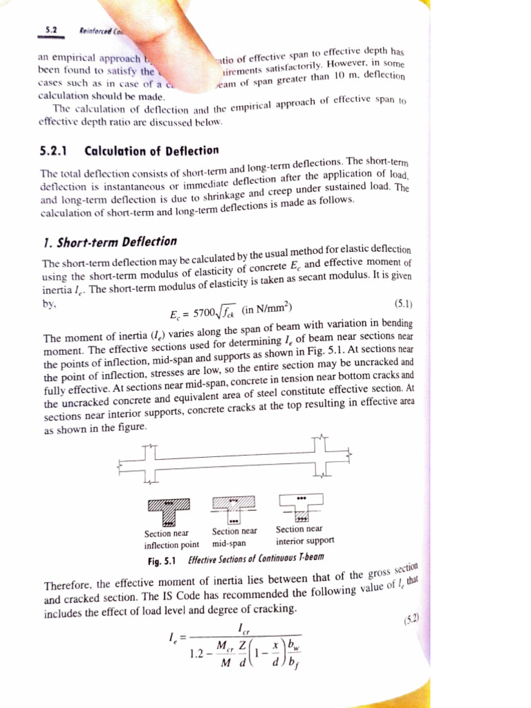 deflection | PDF | Beam (Structure) | Deformation (Engineering)