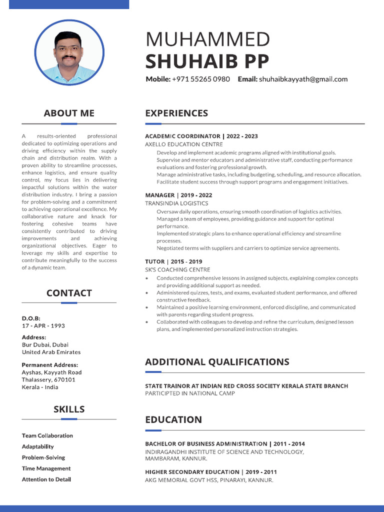 Muhammed Shuhaib PP | PDF