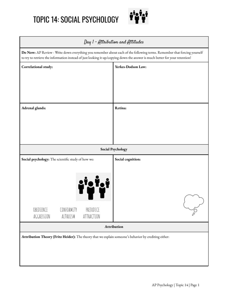 AP Psychology Topic 14 Notes | PDF | Social Psychology | Prejudices