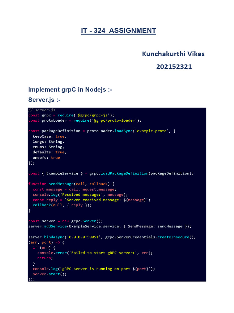 GRPC | PDF | Teaching Methods & Materials