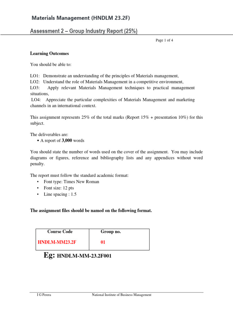 MM-HNDLM-23.2F-Group Assignment | PDF | Supply Chain | Logistics