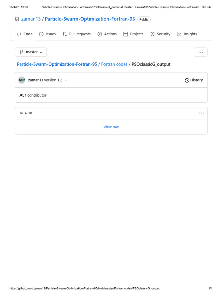 1140 Particle-Swarm-Optimization-Fortran-95_PSOclassicG_output at master · zaman13_Particle ...