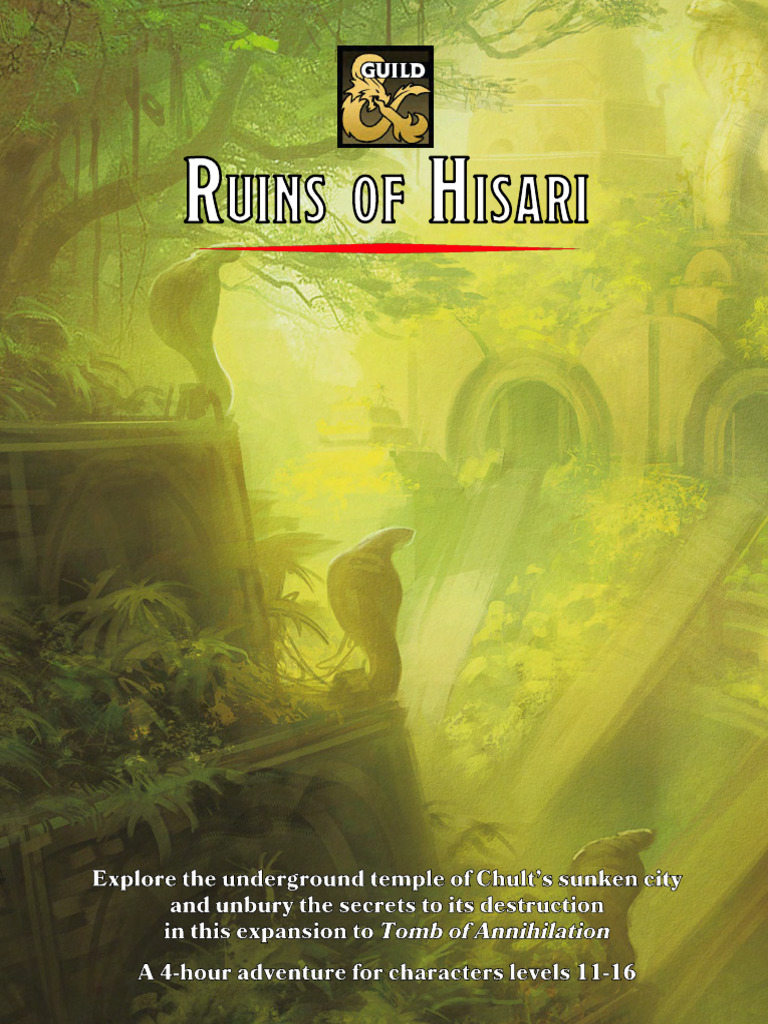 D&D 5e - Ruins of Hisari - Adventure | PDF