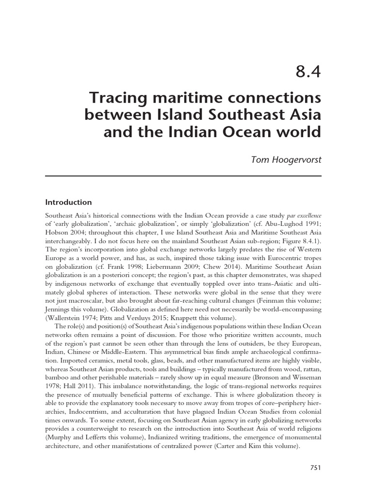 AIL 2030 Tracing Maritime Connections Between Indian Ocean and Southeast | PDF | Southeast Asia