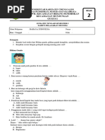 Latihan Soal Bahasa Indonesia Kelas 2 - Mengenal Perasaan | PDF