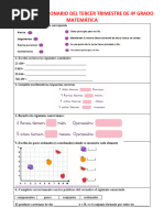 Examen de Matemáticas Tercer Grado | PDF