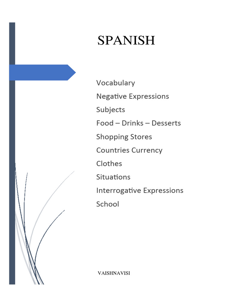 Spanish Vocab Phrases (Edited) | PDF | Alimentos | Cocina