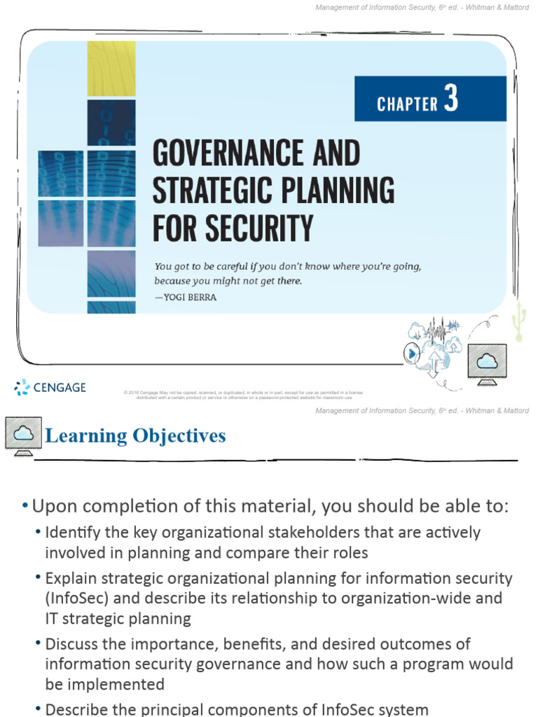 MgmtOfInfoSec 6e-Ch03 PR | PDF | Information Security | Computer Security