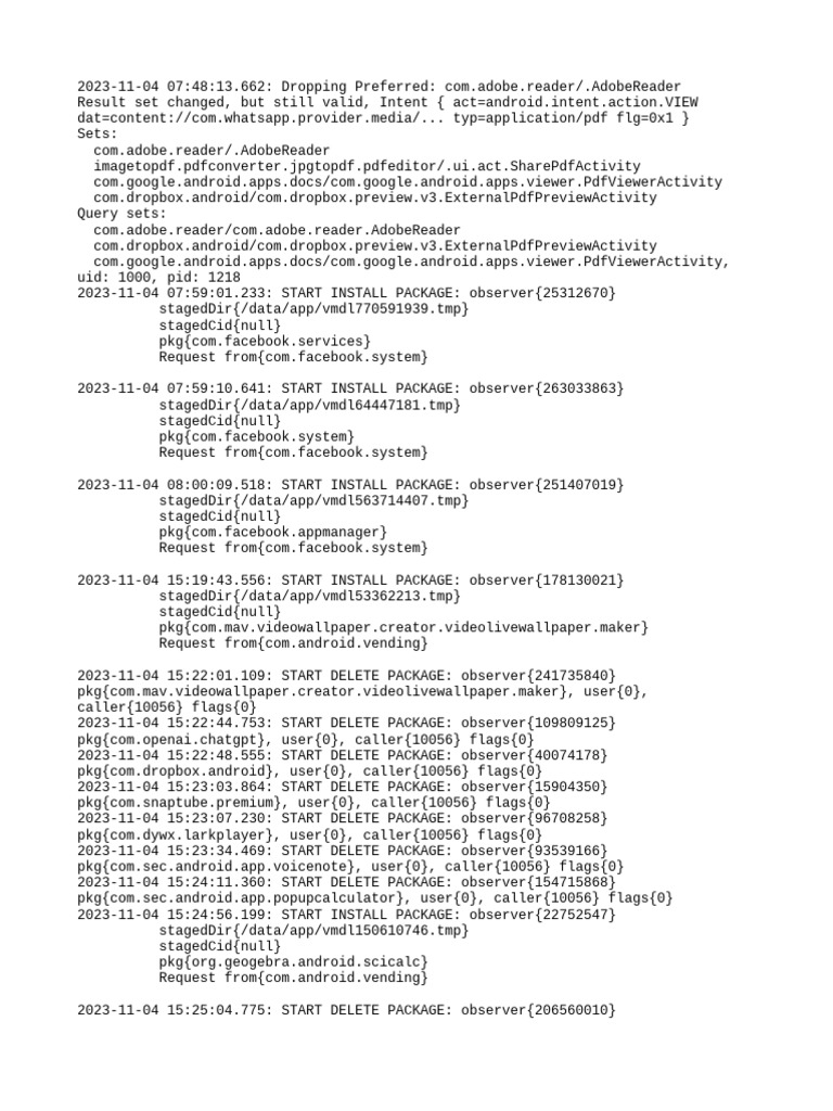 PM Debug Info | PDF | Android (Operating System) | Software
