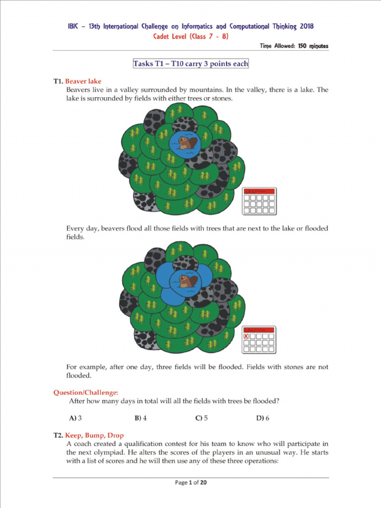 IBIC Yr7-Yr8 Cadet2018 | PDF