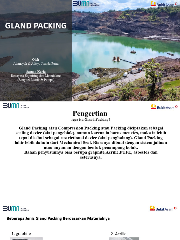 Jenis dan Fungsi Gland Packing Pompa | PDF