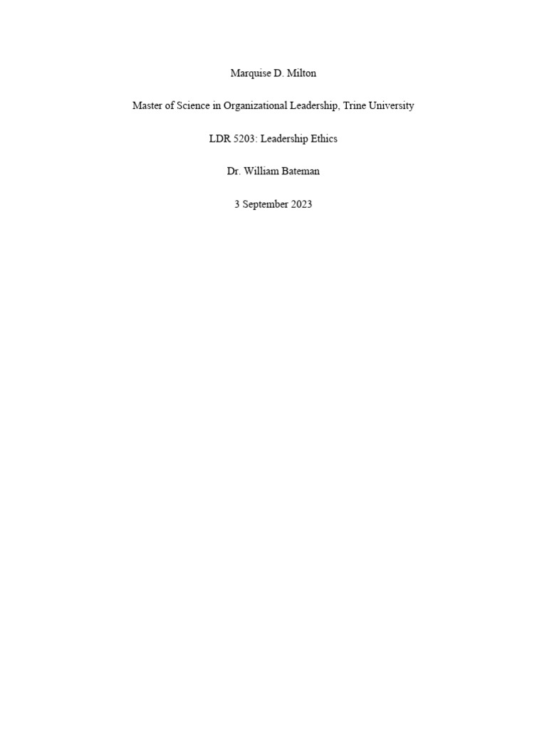 Personal Code of Ethics | Download Free PDF | Integrity | Leadership