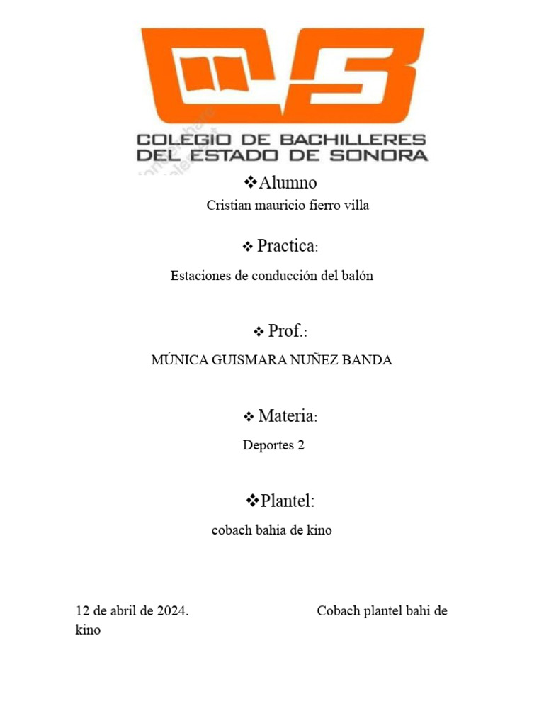 Alumno: Cristian Mauricio Fierro Villa : Estaciones de Conducción Del ...