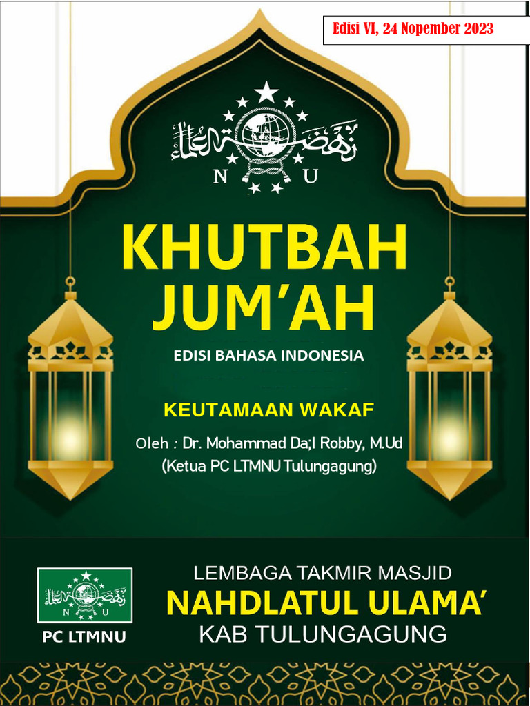 Keutamaan Sedekah Wakaf dalam Islam | PDF