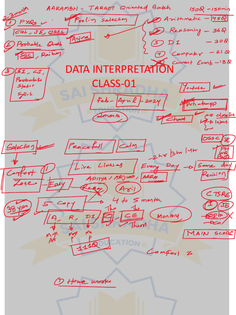 Data Interpretation Exercises and Solutions | PDF