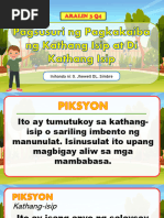 Fil 6 Q4 W6-Naipapahayag Ang Sariling Opinyon o Reaksiyon Sa Isang Napakinggang Balita Isyu o ...